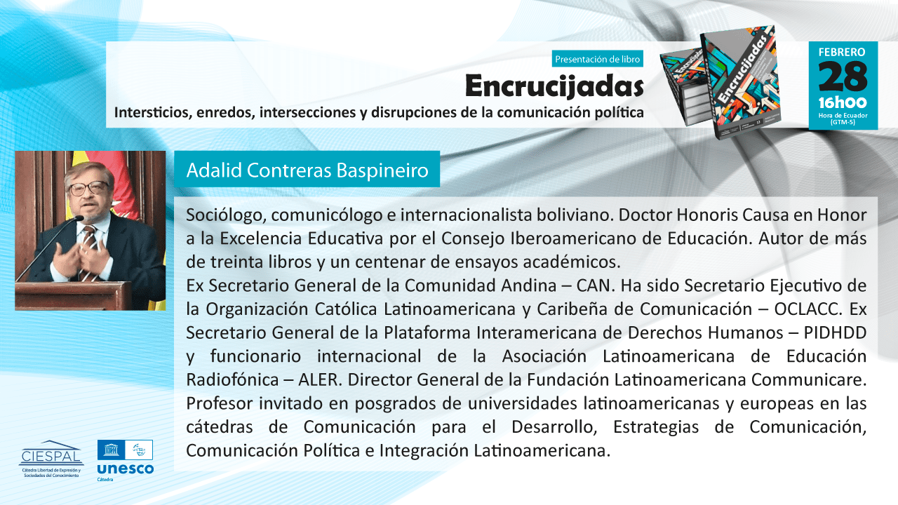 Presentación del libro: Encrucijadas| Intersticios, enredos ...